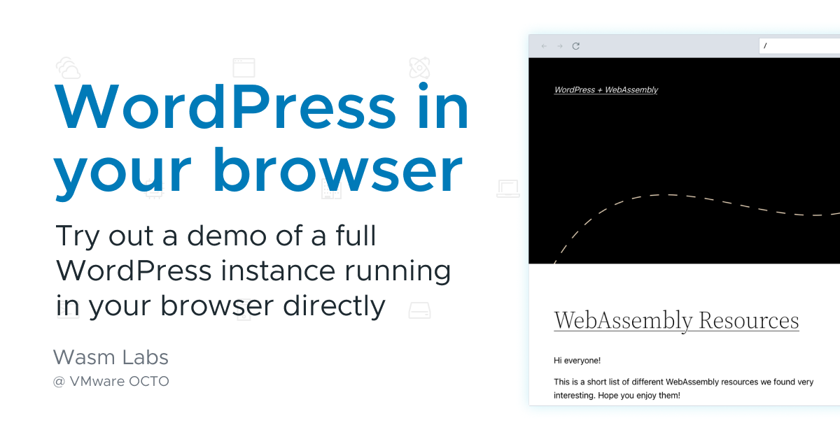 WordPress in browser / Wasm Labs